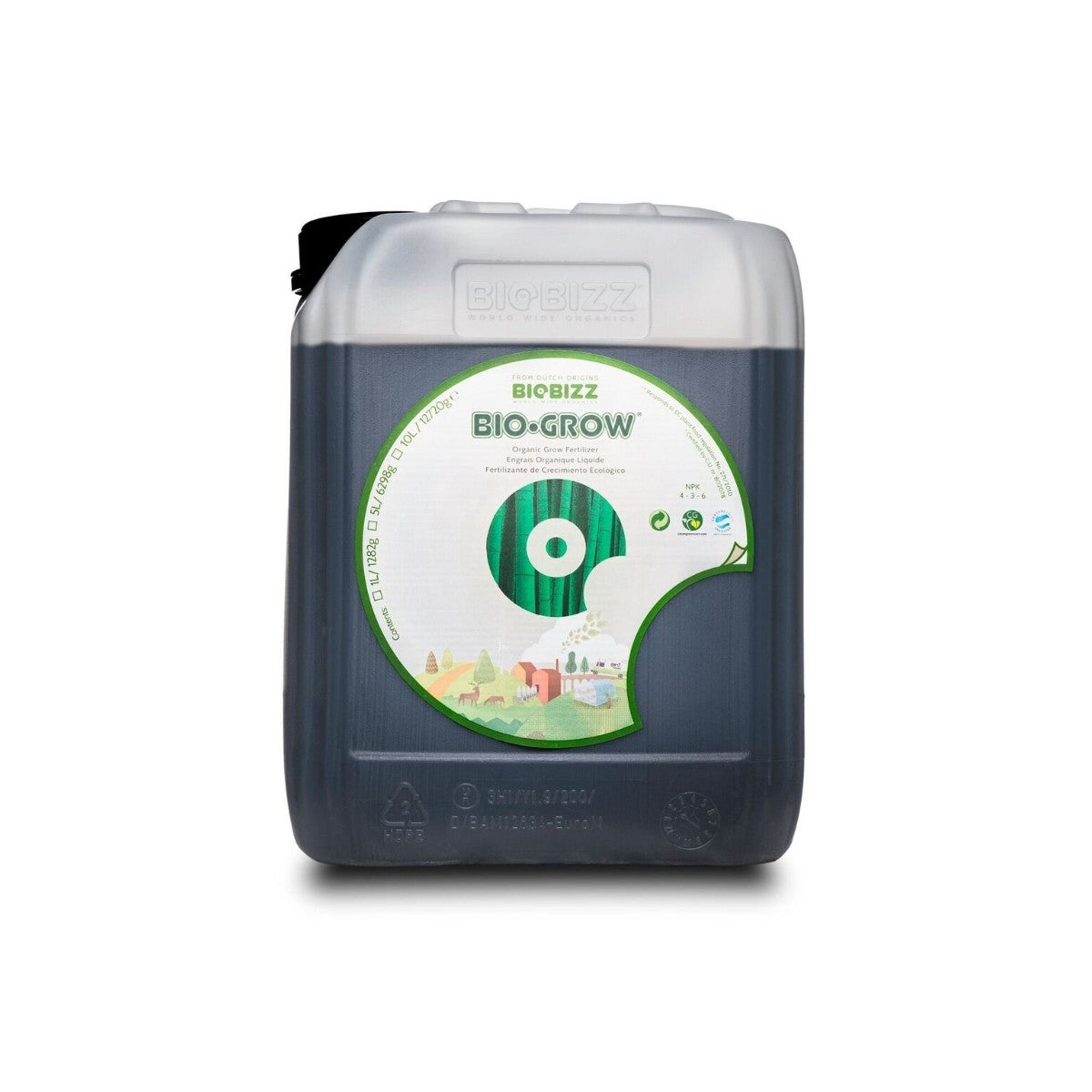 Biobizz Bio-Grow 5L | Organisk Vekstnæring | Plantsy.no